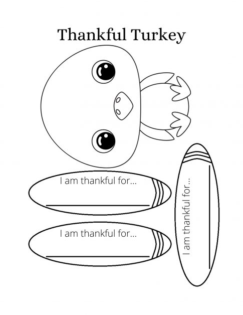 An Easy & Quick Thankful Turkey Homeschool Activity for Thanksgiving ...