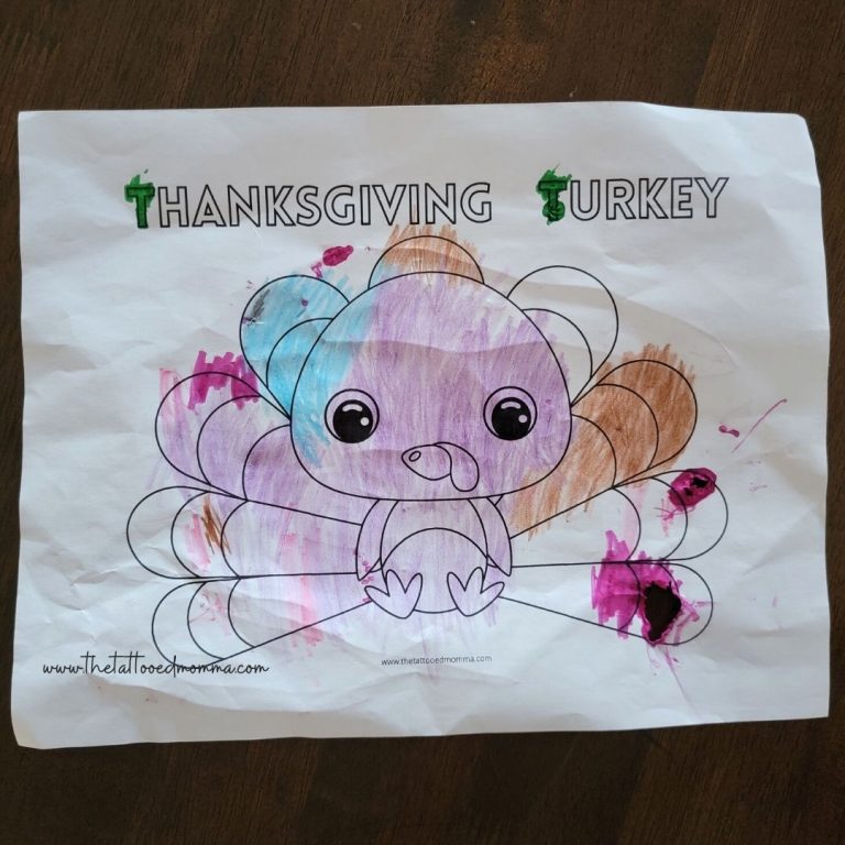 An Easy & Quick Thankful Turkey Homeschool Activity for Thanksgiving ...